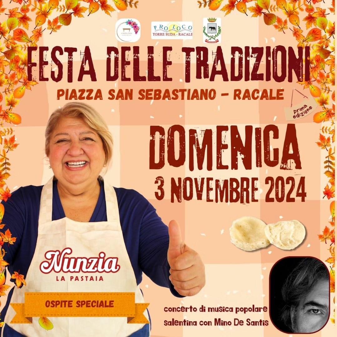 Domenica 3 novembre Festa Delle Tradizioni a Racale - Corriere ...