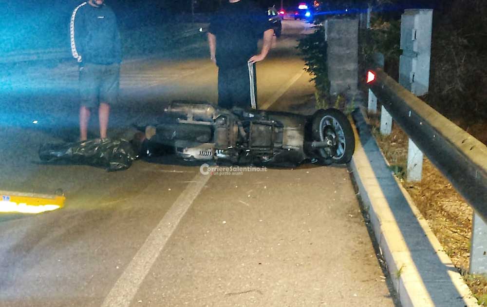 Racale, un 33enne perde la vita, nella notte, a bordo dello scooter ...