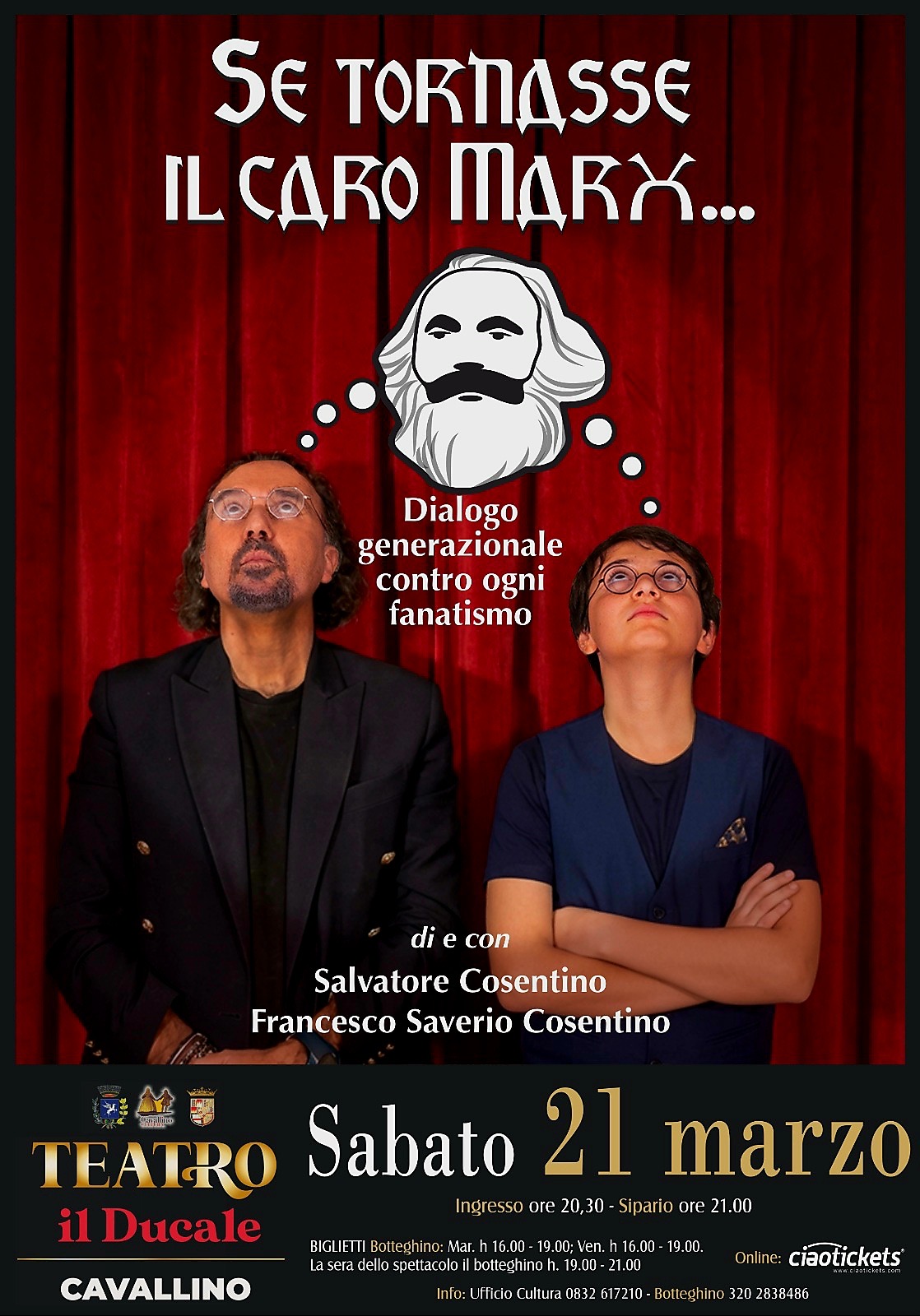 “Se tornasse il caro Marx”. Dialogo generazionale contro ogni fanatismo ...