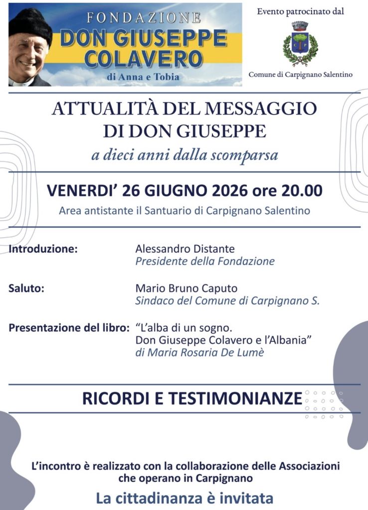 Carpignano Salentino ricorda Don Giuseppe Colavero - Corriere Salentino ...