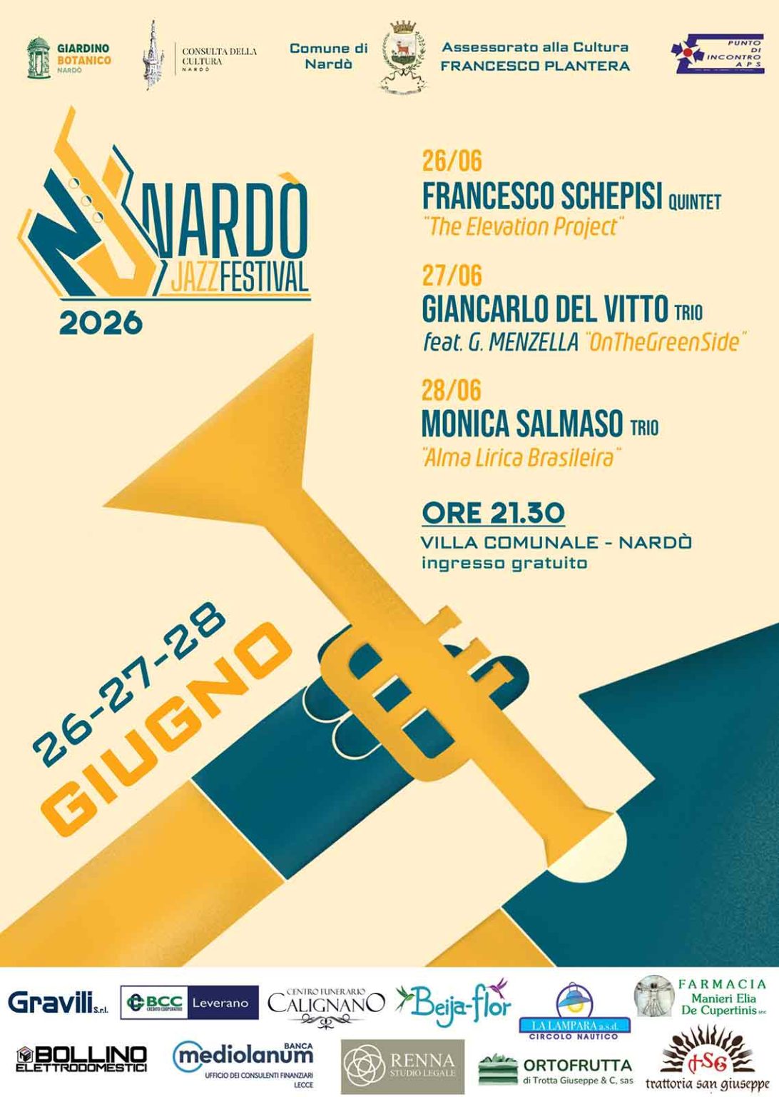 Torna il Nardò Jazz Festival dal 26 al 28 giugno - Corriere Salentino Lecce